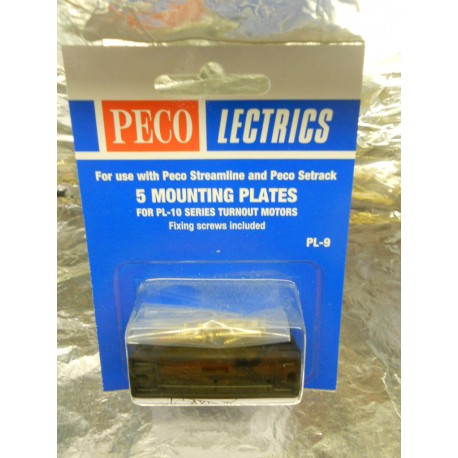 ** Peco PL-9 5 Mounting Plates for PL-10 series Turnout Motors " Fixing ...