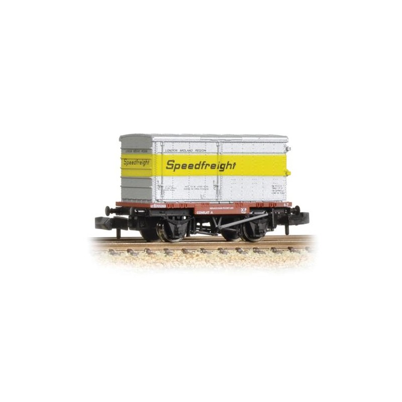 ** Graham Farish 377-345 x 2 Conflat with Un-Vented Alloy BA Container ...