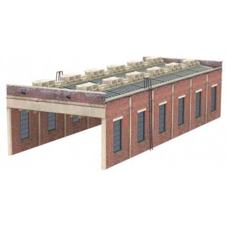 ** Graham Farish 42-0033 x 1 Scenecraft Two Road Engine Shed (Pre-Built ...