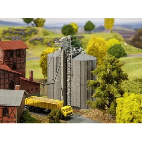** Faller 222216 Grain Silos (2) Kit IV - MDR Direct Online Sales
