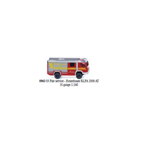 ** Wiking 096303 Rosenbauer RLFA 2000 AT Fire Engine - MDR Direct ...