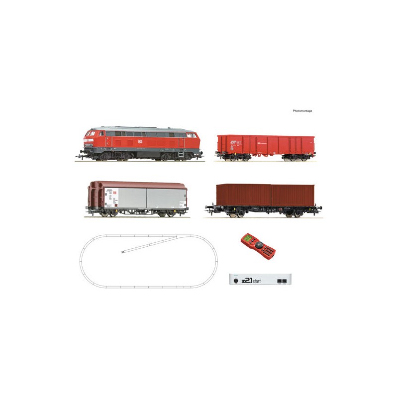 ** Roco 51312 DBAG BR218 Freight Starter Set VI (DCC-Fitted) - HO Scale ...
